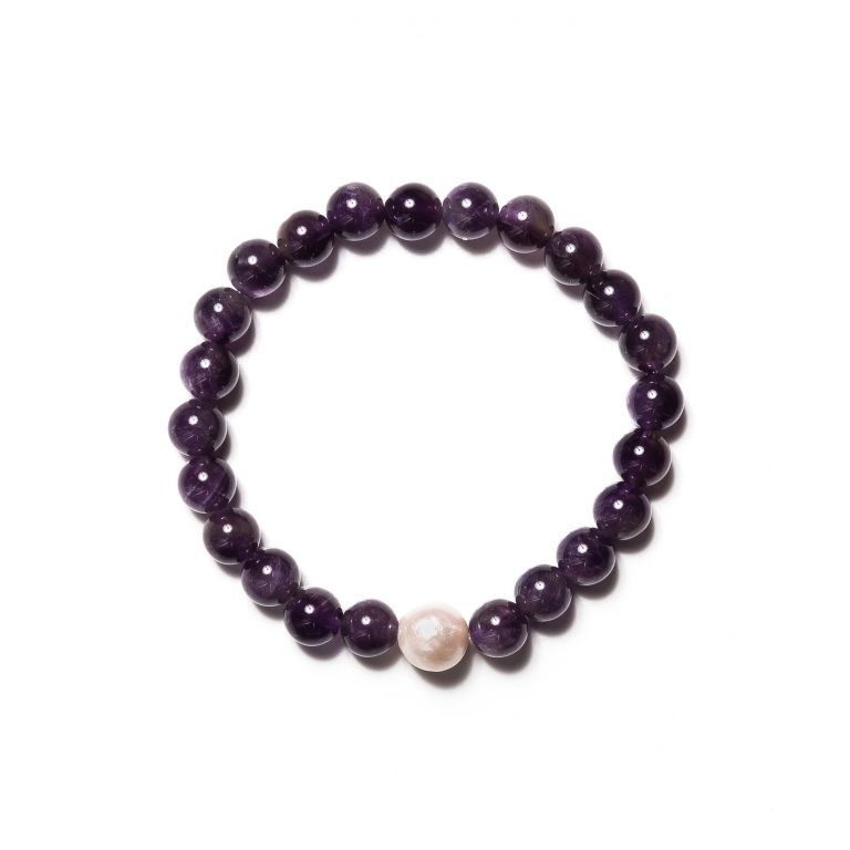 Lapis Lazuli Bracelet, Freshwater Pearl - Aspen & Salt