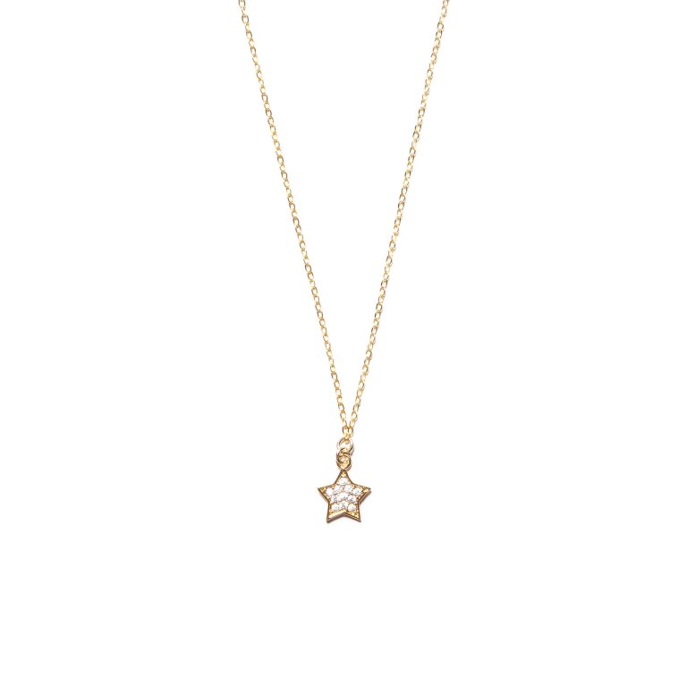 Star Necklace, Pave, Gold Filled - Aspen & Salt