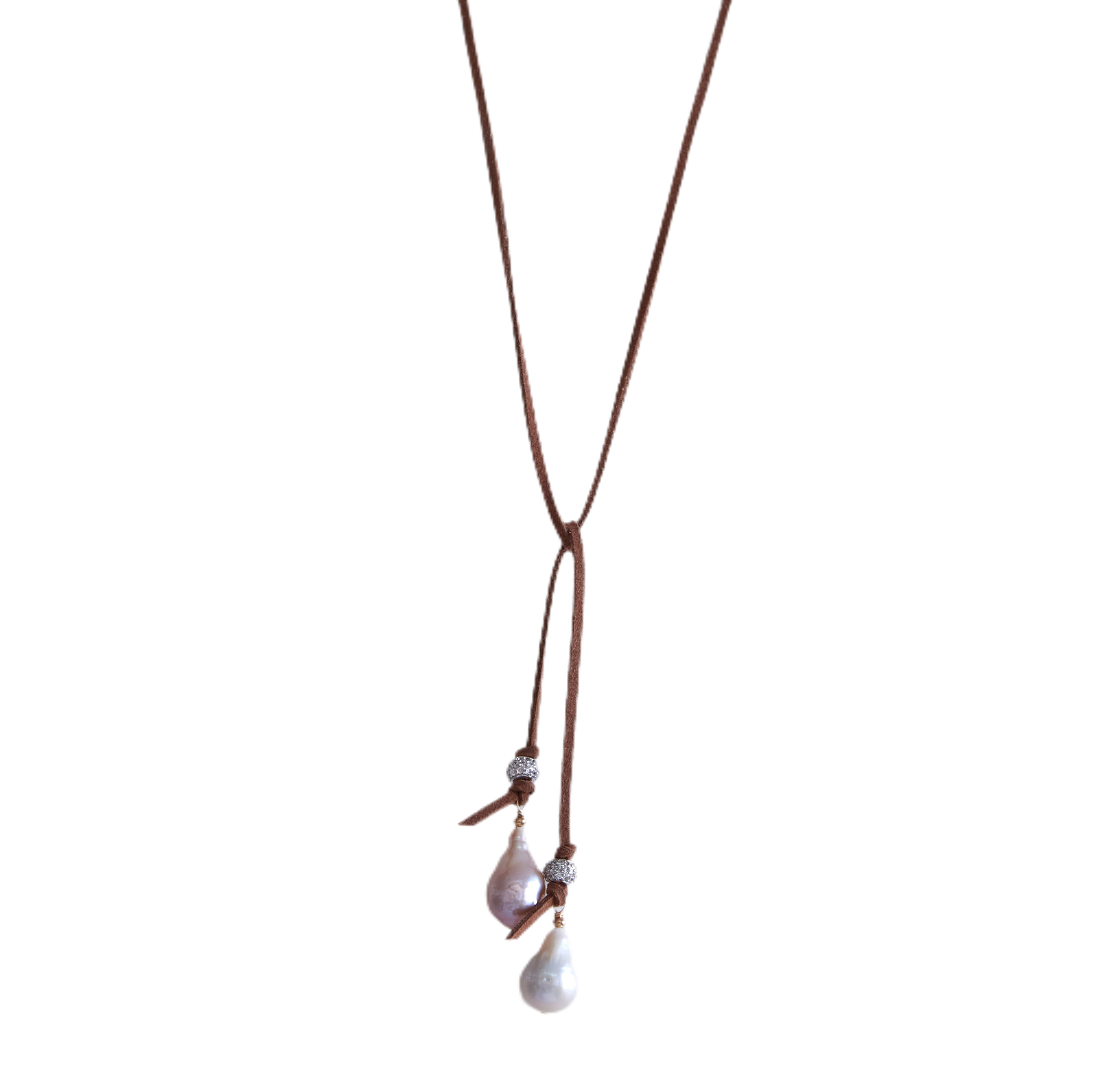 Baroque Pearl Lariat - Aspen & Salt